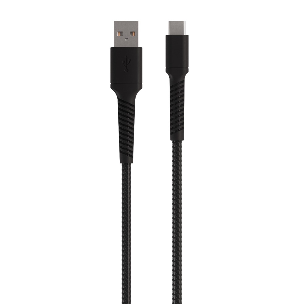 Vivanco Kabel Longlife Braided USB-A/USB-C 0.5m Svart