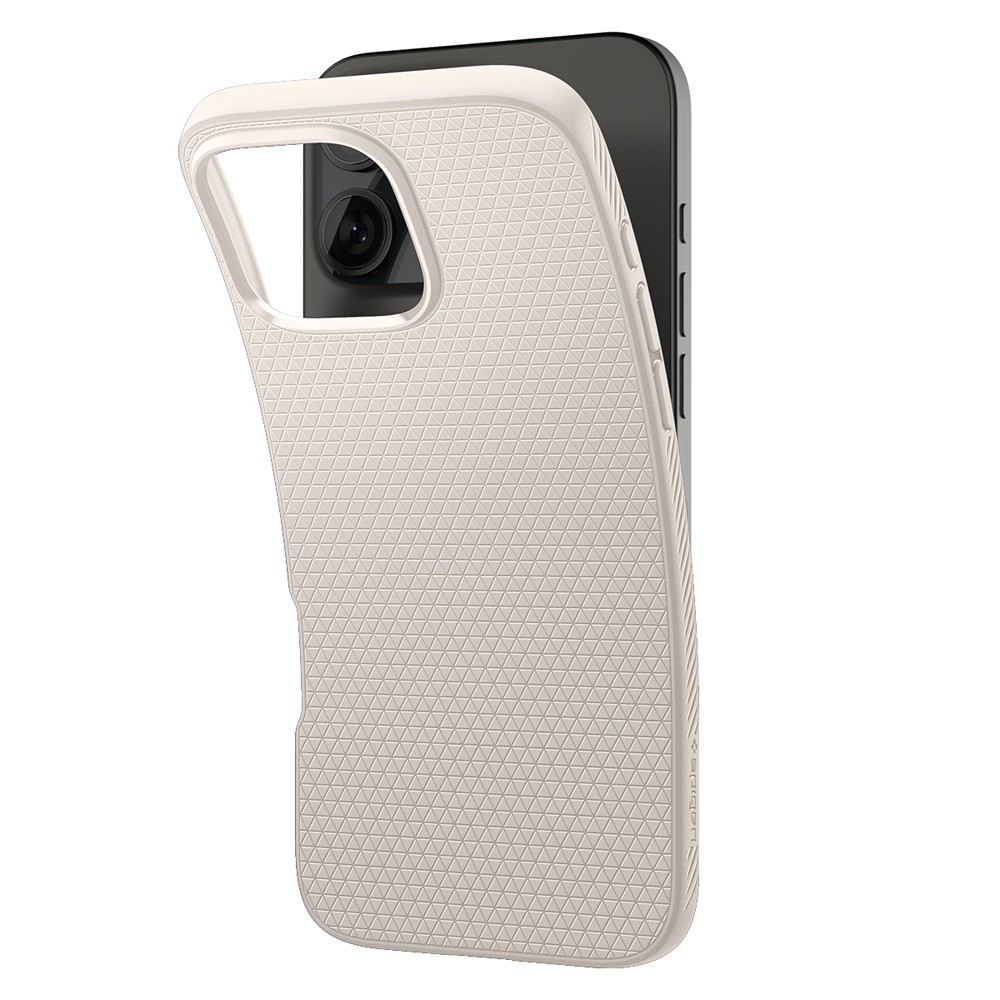 Spigen iPhone 16 Pro Deksel Liquid Air Natural Titanium | SkalHuset.no
