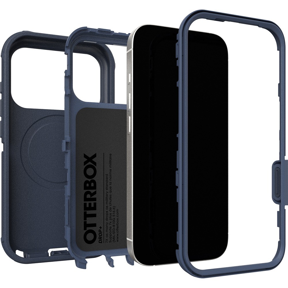 Otterbox iPhone 17 Pro Cover Defender Pro MagSafe Blue Sentiment | SkalHuset.dk