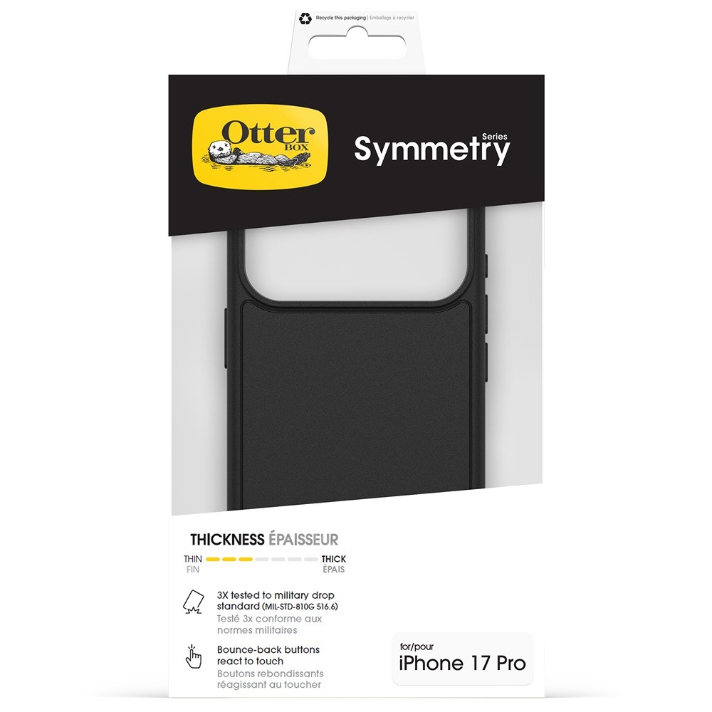Otterbox iPhone 17 Pro Cover Symmetry MagSafe Sort | SkalHuset.dk