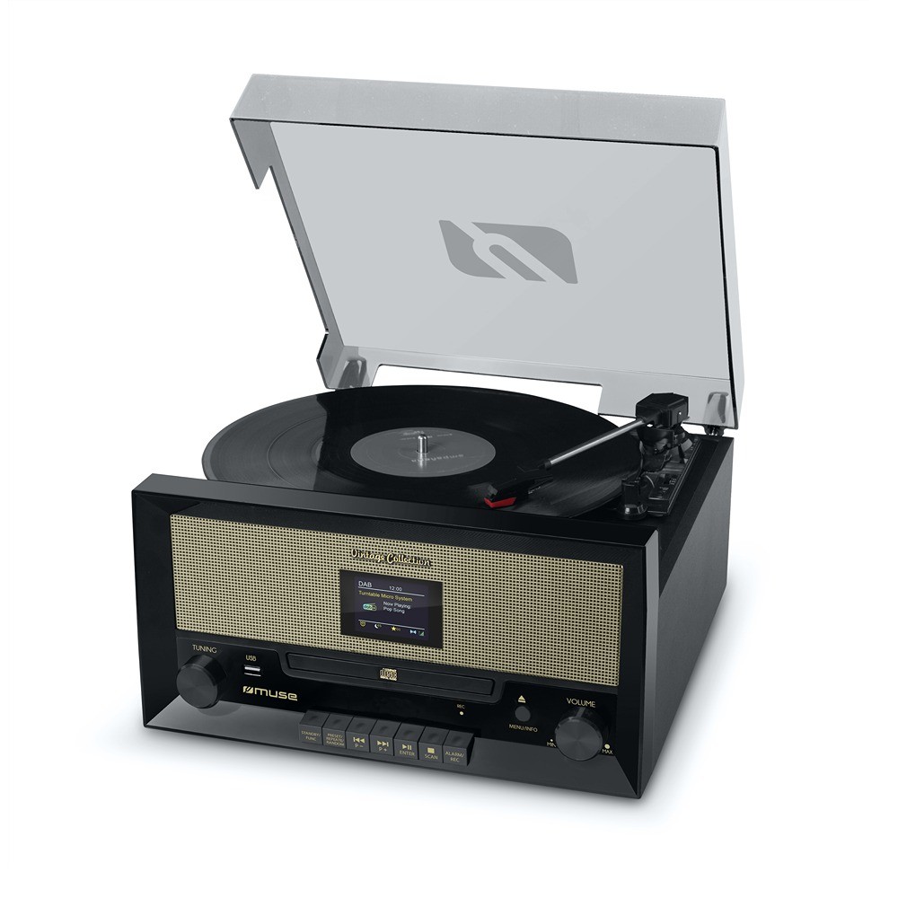 Muse MT-110 DAB DAB+ Turntable Micro System