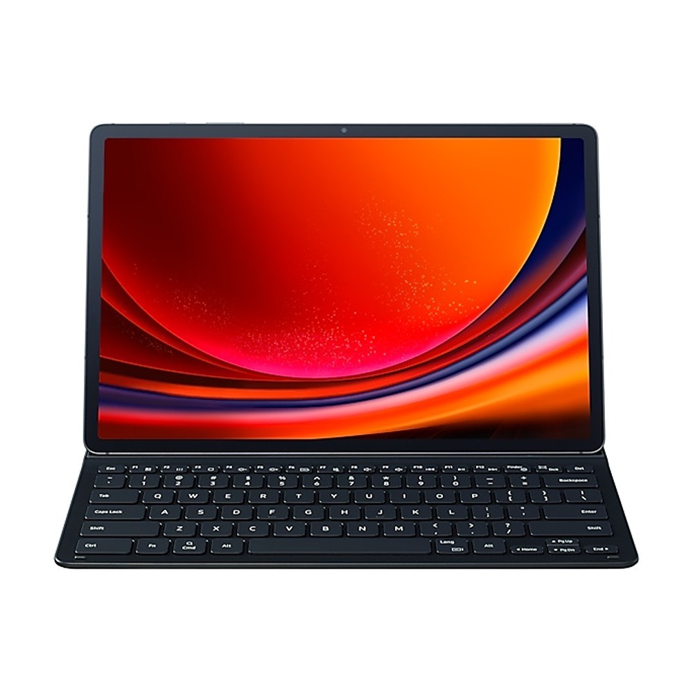 Samsung Original Galaxy Tab S9 Plus Fodral Book Cover Keyboard Slim Svart