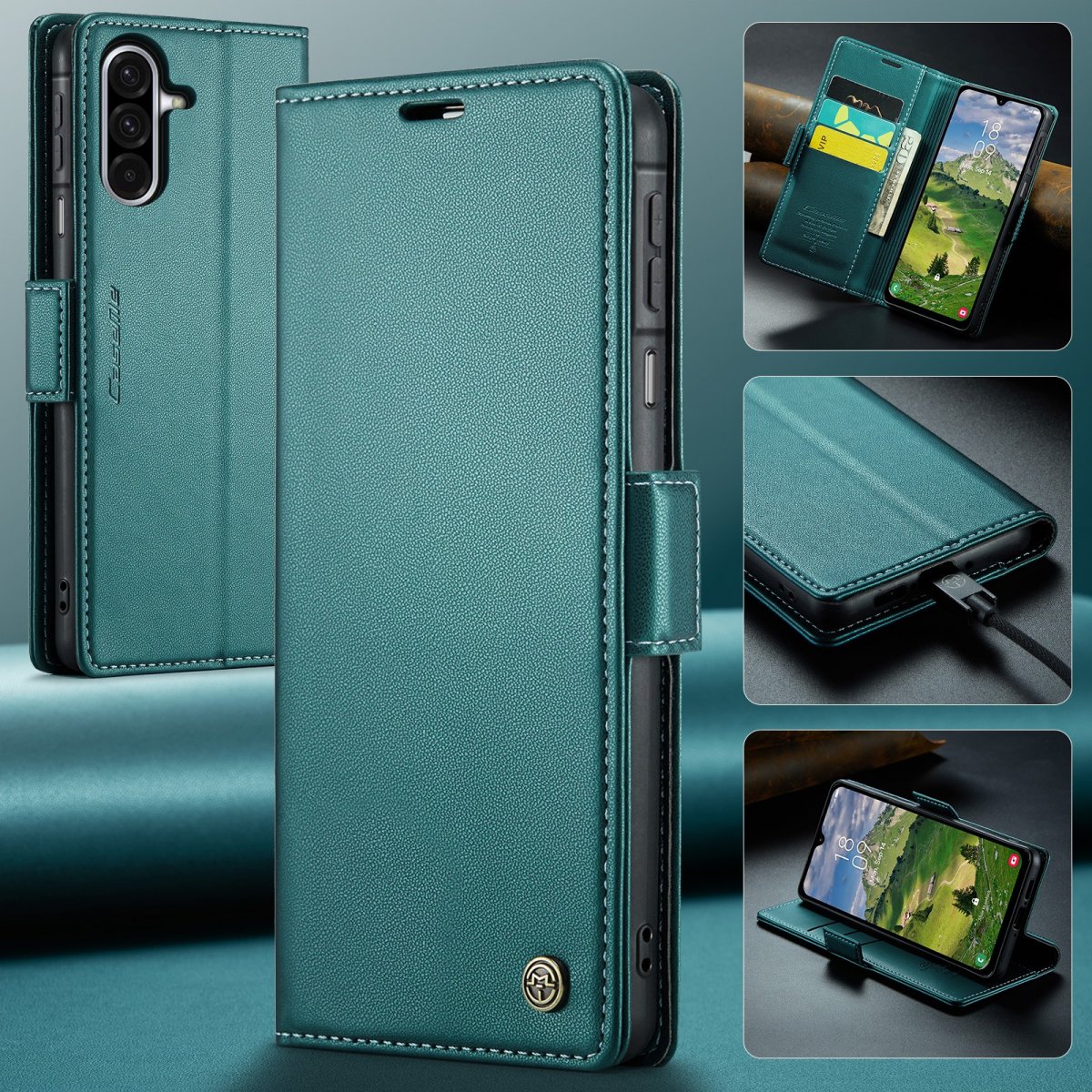 CaseMe Samsung Galaxy A17 Fodral 023 Series Grön