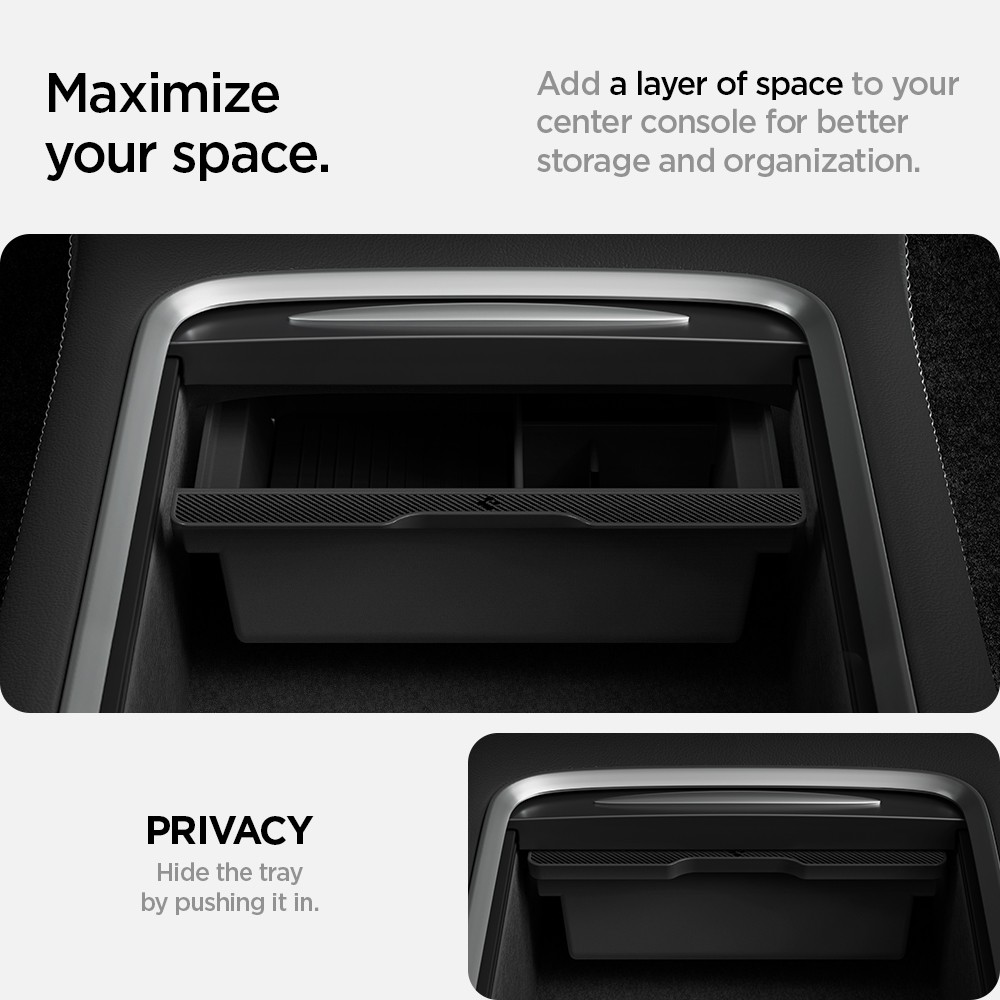 Spigen Tesla Model 3 & Y Center Console Organizer Tray | SkalHuset.se